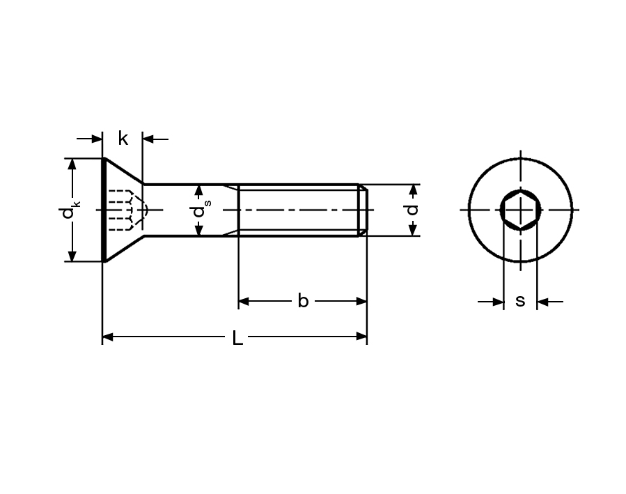 Senkschrauben DIN 7991 | M 6 x 60 | A2 | Edelstahl A2 | 4,0 | DIN 7991 | 207-1012