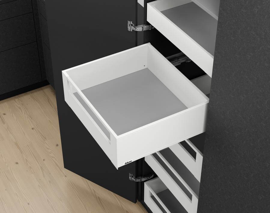 Legrabox Innenlade R C von BLUM - Seidenweiß