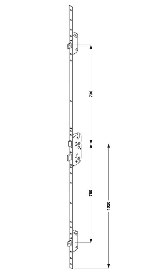 Mehrfachverriegelung SECURY Automatic - GU BKS
