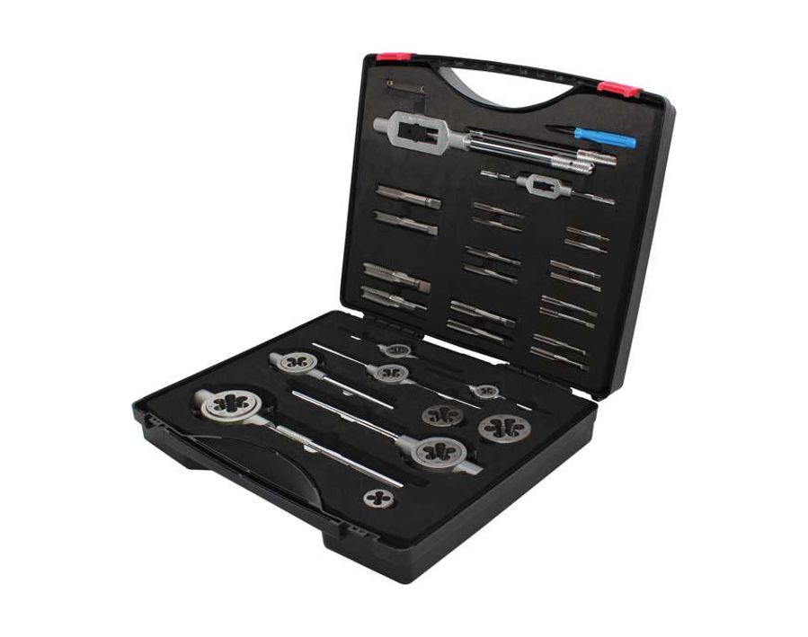 PREMIUM Hand-Gewindebohrer & Schneideisen Satz BSP