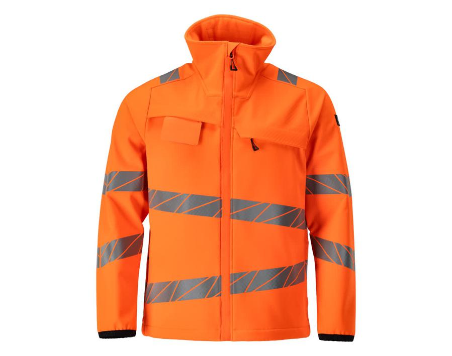 MASCOT Soft Shell Jacke hi-vis orange – Atmungsaktiv & Sicher