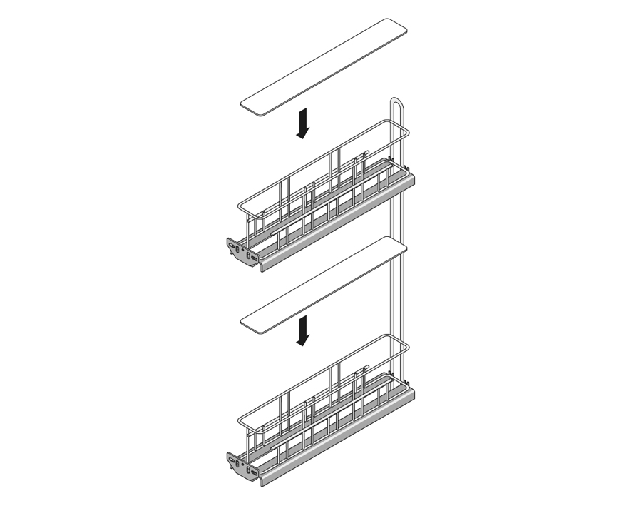 Einlegeboden Cargo IQ plus 150 - HETTICH Qualität