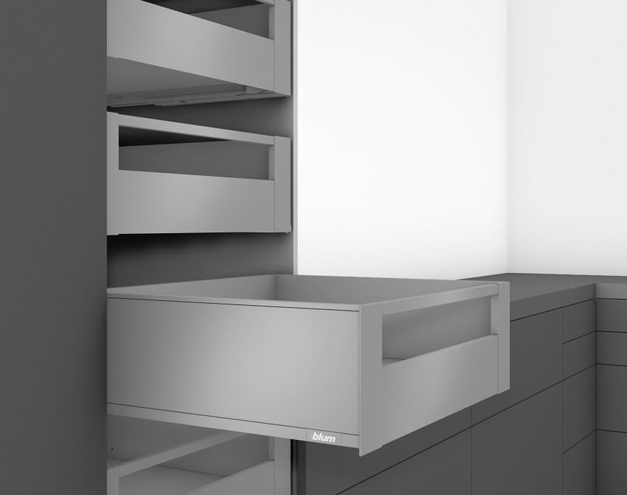 Legrabox - Cassetto interno con ringhierina - altezza C - grigio orione ...