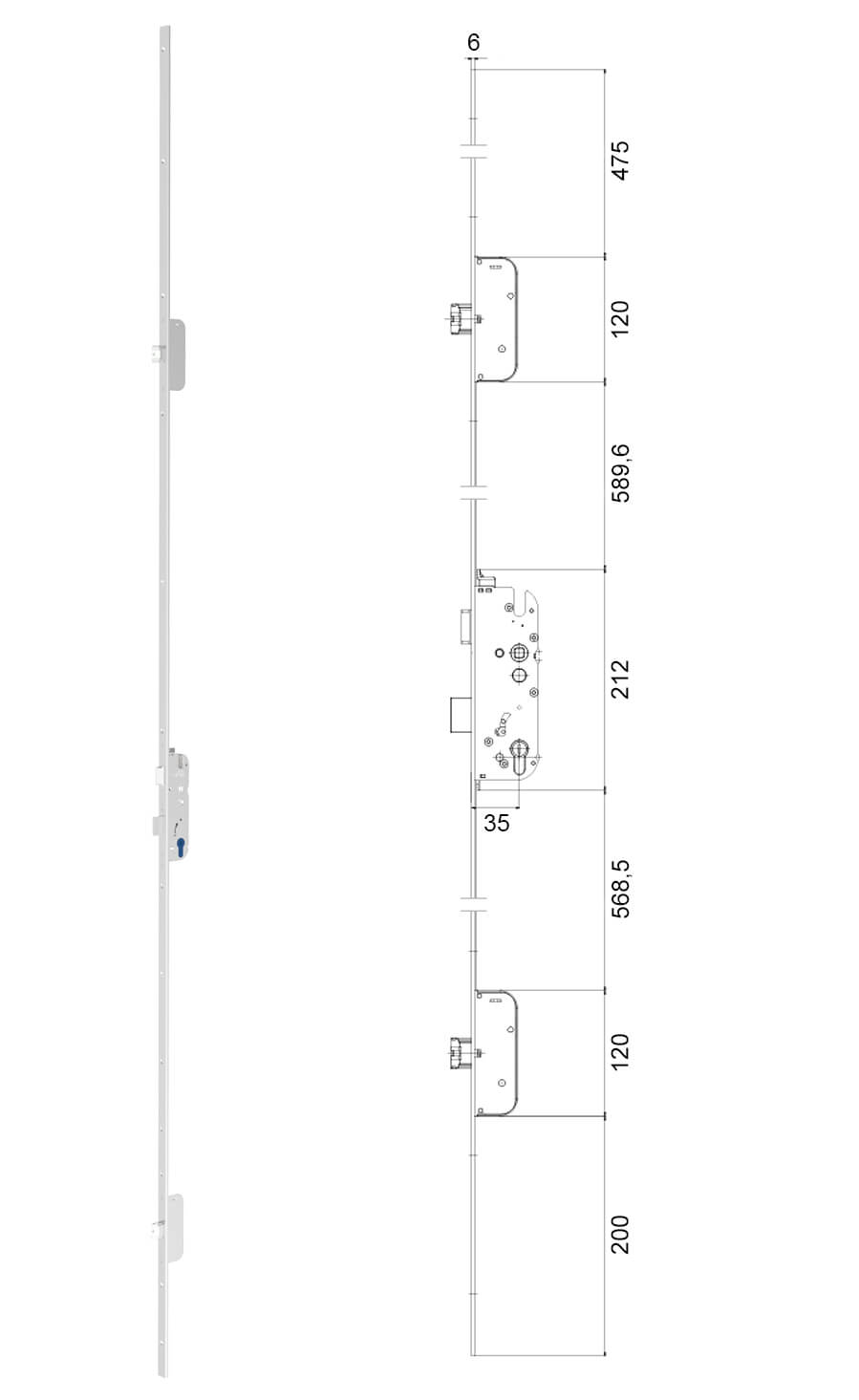 Mehrfachverriegelung SECURY Automatic | 027-1900